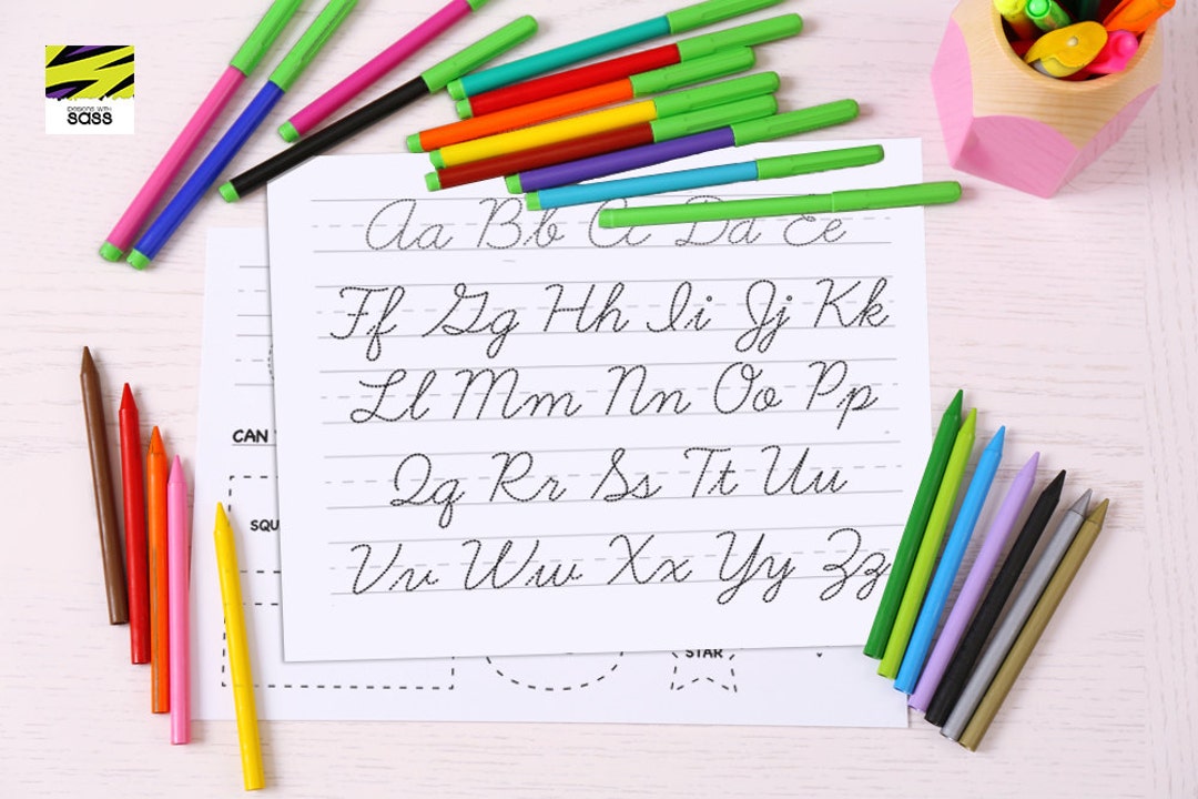 Physical Item, Kid's Learn to Write Cursive, Activity Placemat, Learn ...