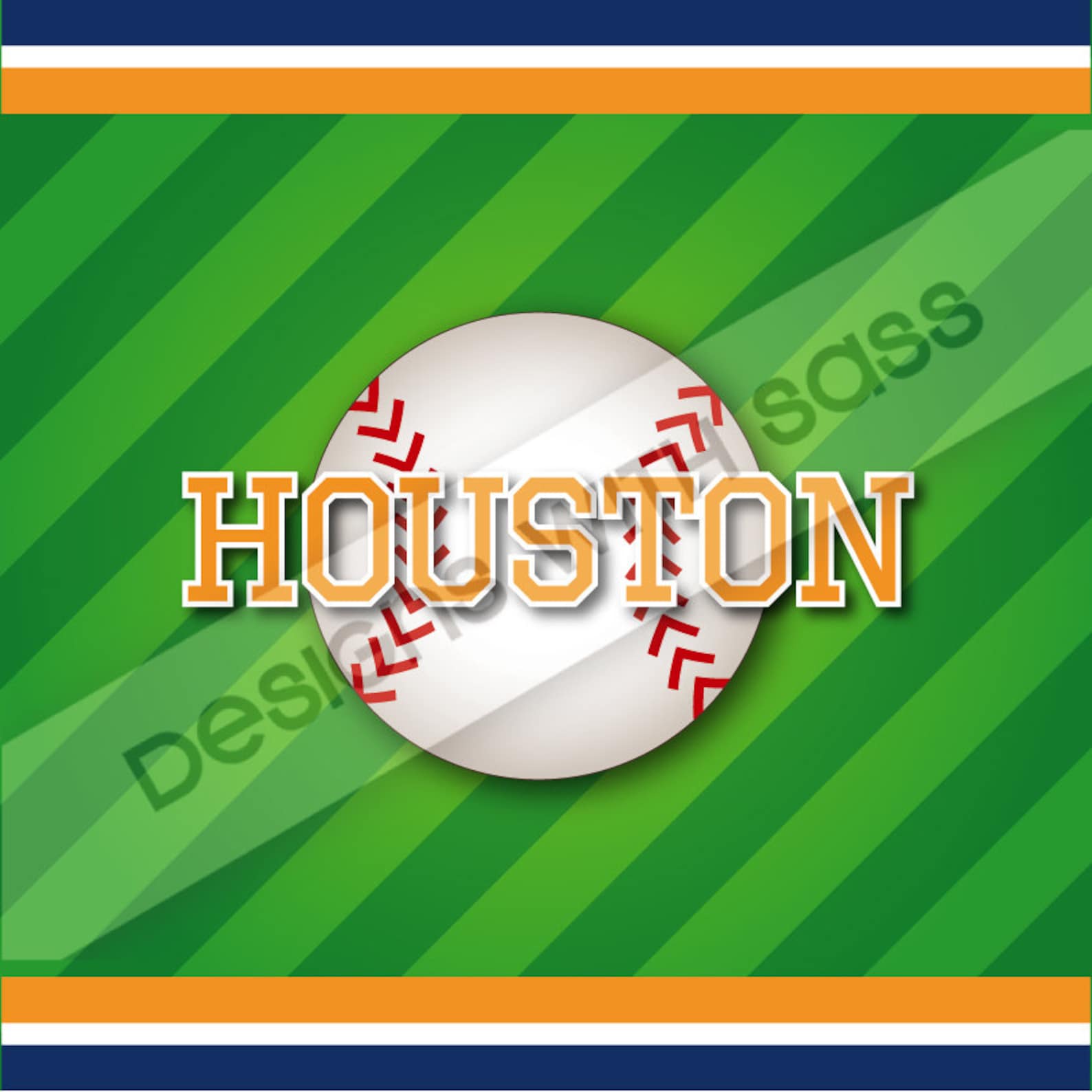 Digital Paper, Houston Baseball Pattern, Houston Baseball Scrapbook ...