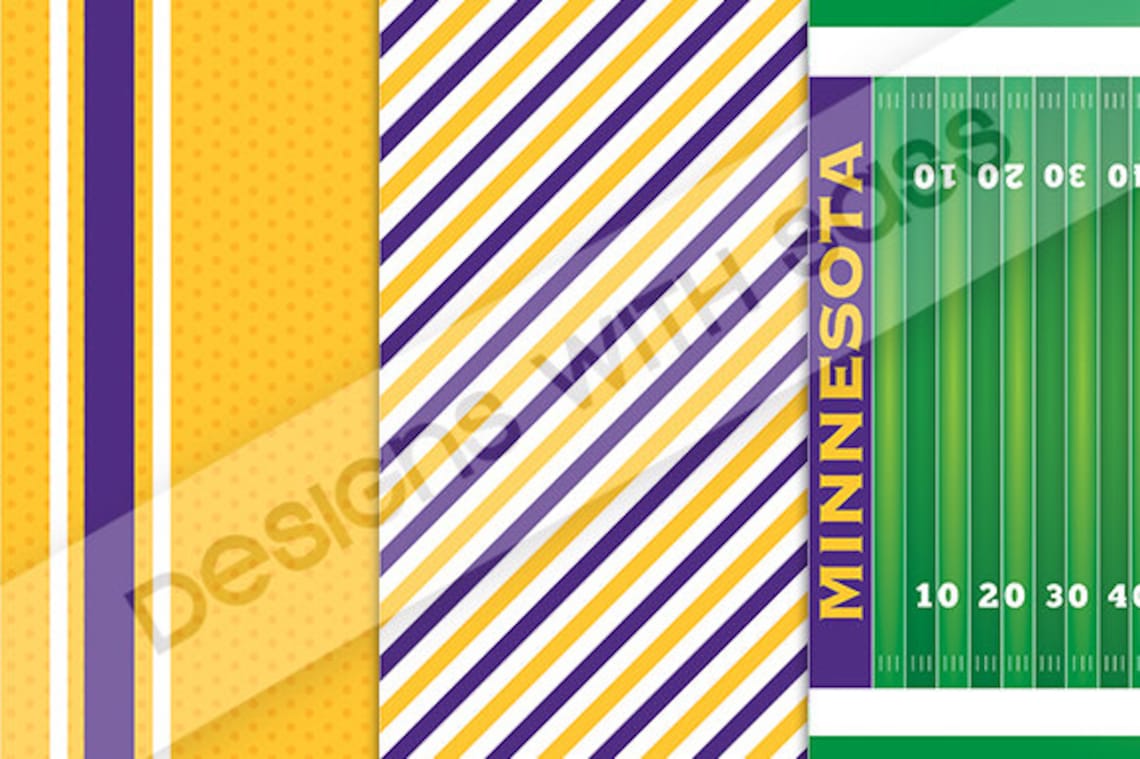 Digital Paper, Minnesota Football, Football Scrapbook Paper, Minnesota ...
