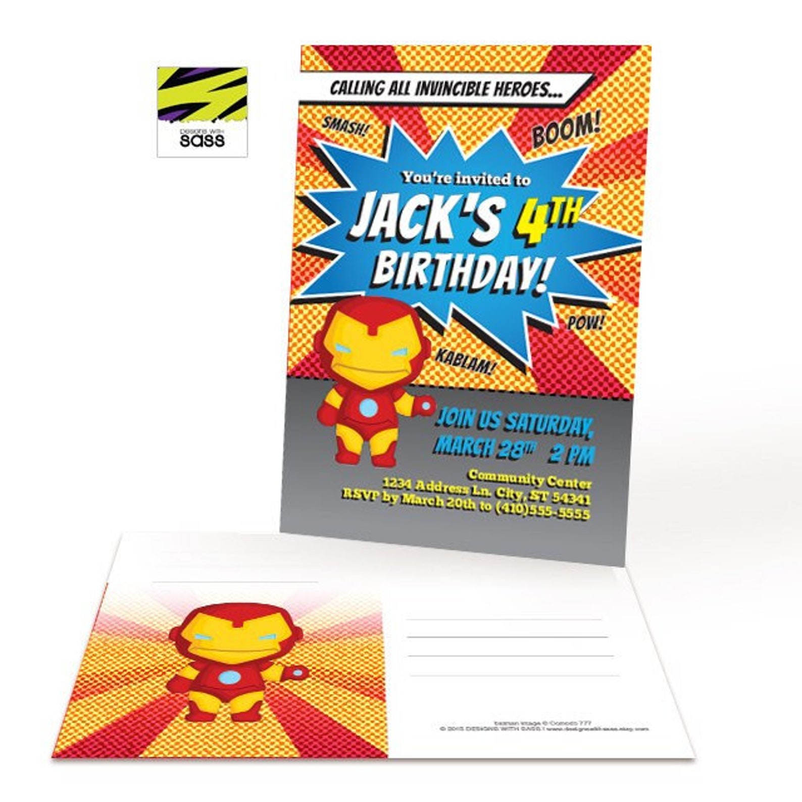 Printable Comic Book Birthday Party Party Invitation Birthday Boy printable-comic-book-birthday-party-party-invitation-birthday-boy