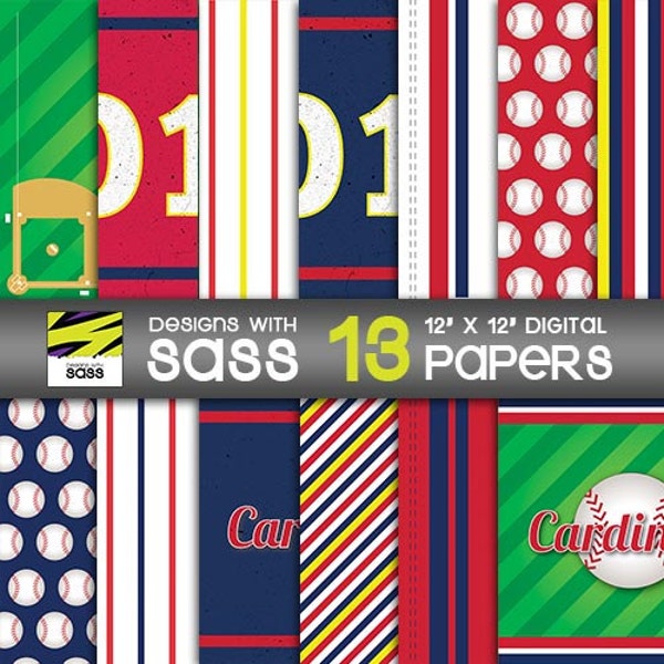 St Louis Cardinals Scrapbook Paper - Etsy
