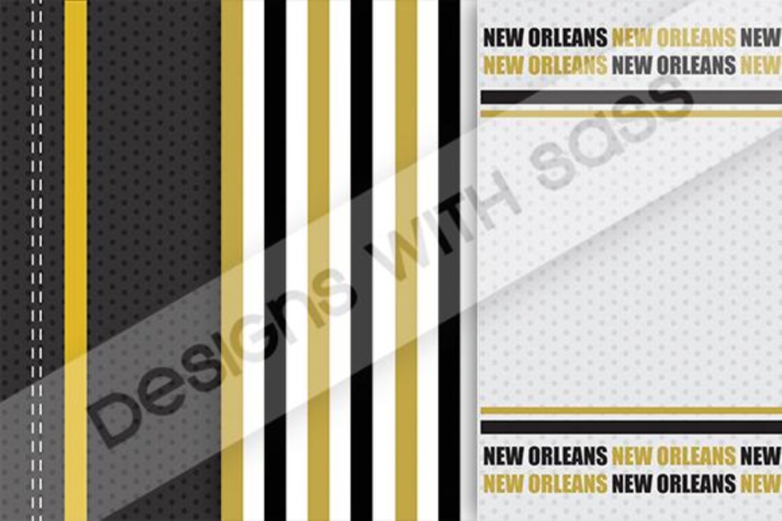 Digital Paper, New Orleans Football Paper, New Orleans Football Pattern ...