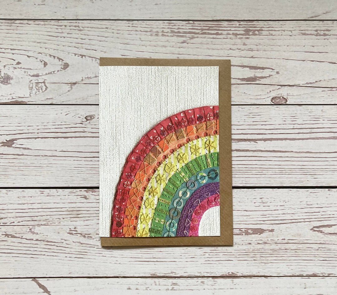 Rainbow Card - Etsy