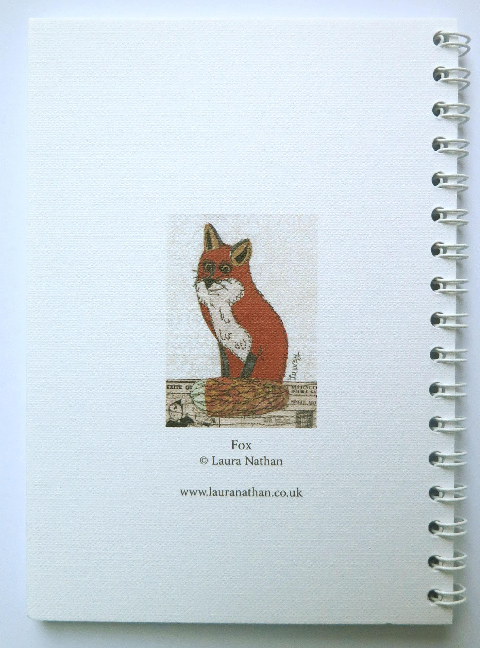 A6 Fox Nota Book Espiral Bound Nota Book Ilustrado Fox Note - Etsy España