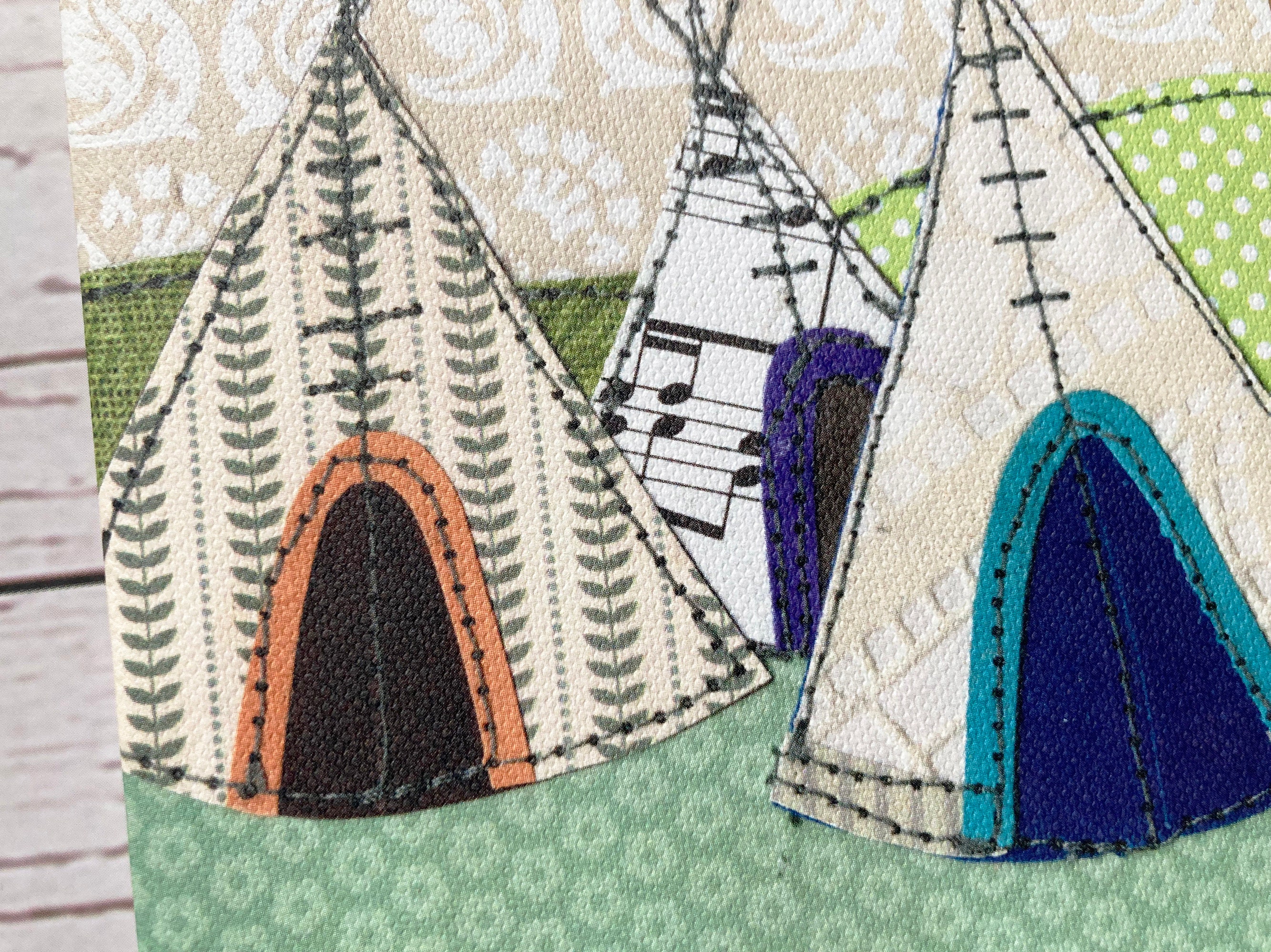 Teepee Greeting Card, Printed Version of Original, Illustrated Teepee ...