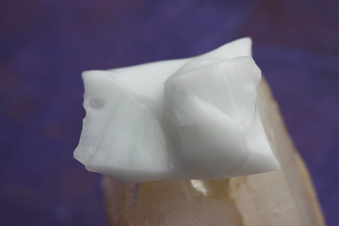 Large Luminescent White Opaque Andara Crystal Specimen 67,68 Grams ...