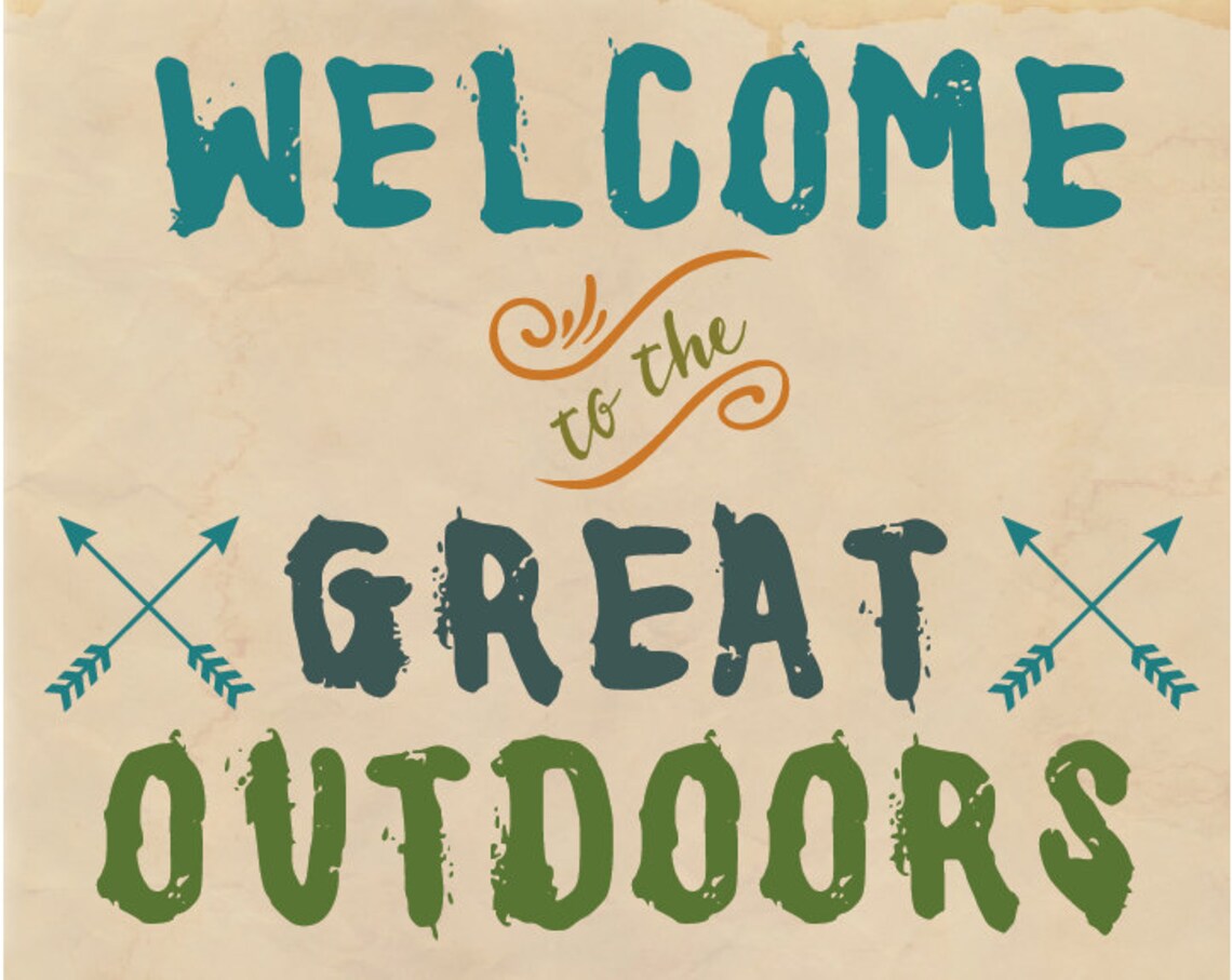 Great Outdoors Camping Party Printables Nature Forest - Etsy