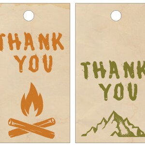Great Outdoors Camping Party Printables - Nature, Forest, Woods, Hiking ...