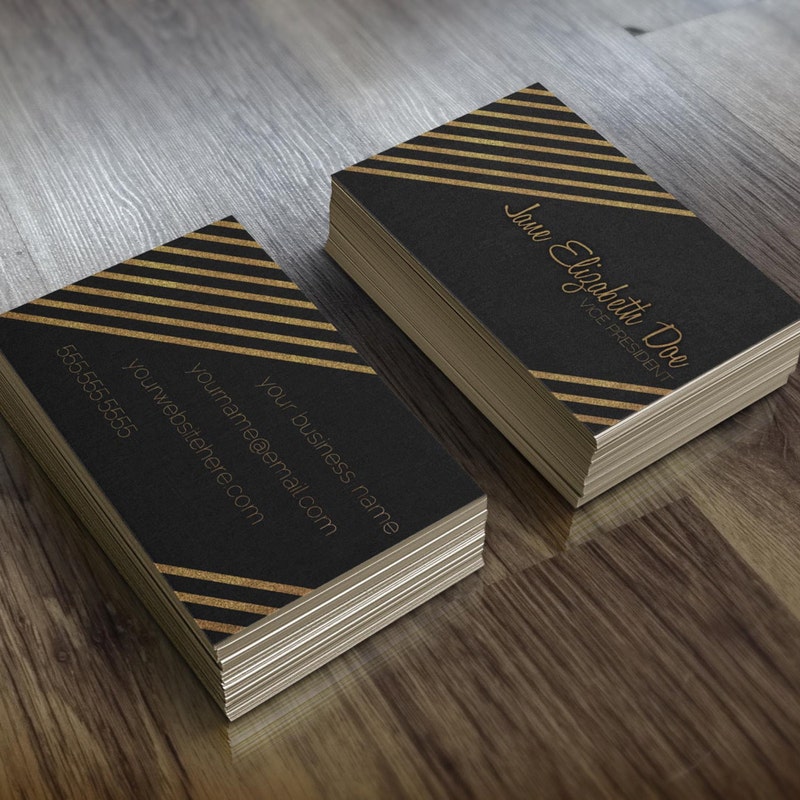 Stripe Business Card - Etsy