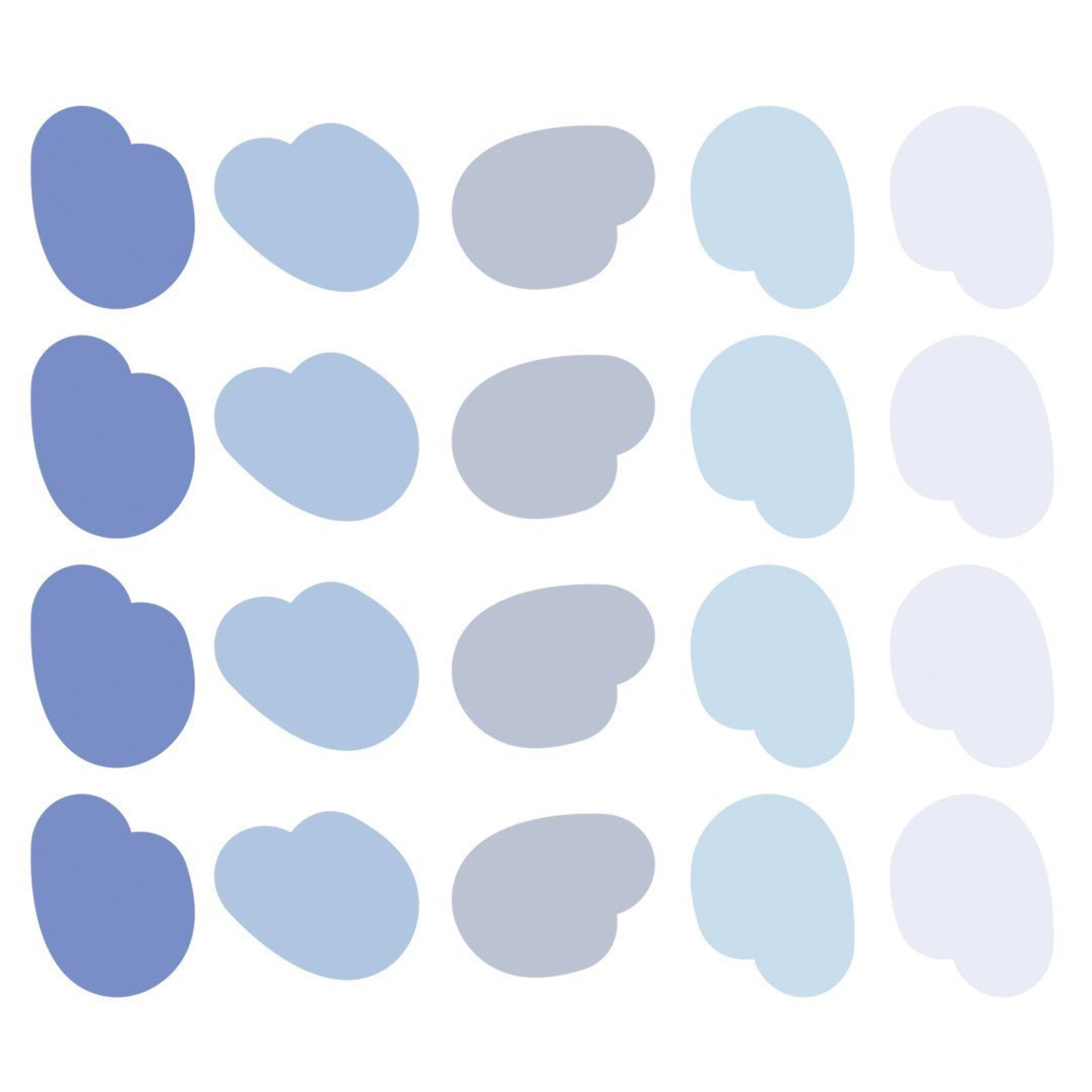 Baby Blue Dots Wall Decal Set - Etsy