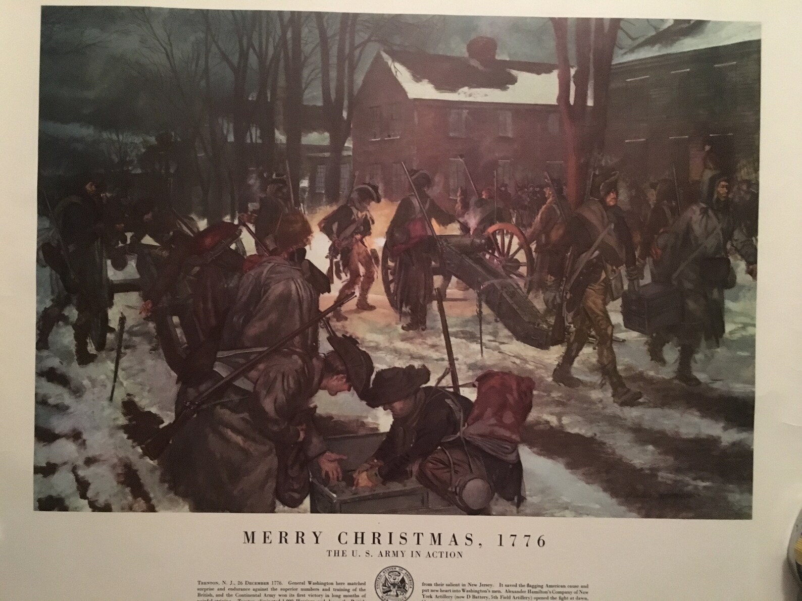 Vintage Merry Christmas 1776 the US Army in Action Series - Etsy
