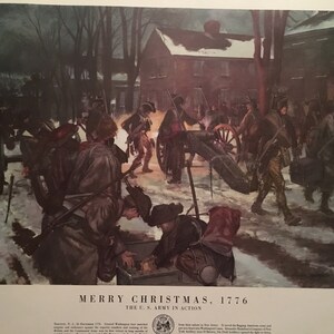 Vintage Merry Christmas 1776 the US Army in Action Series - Etsy