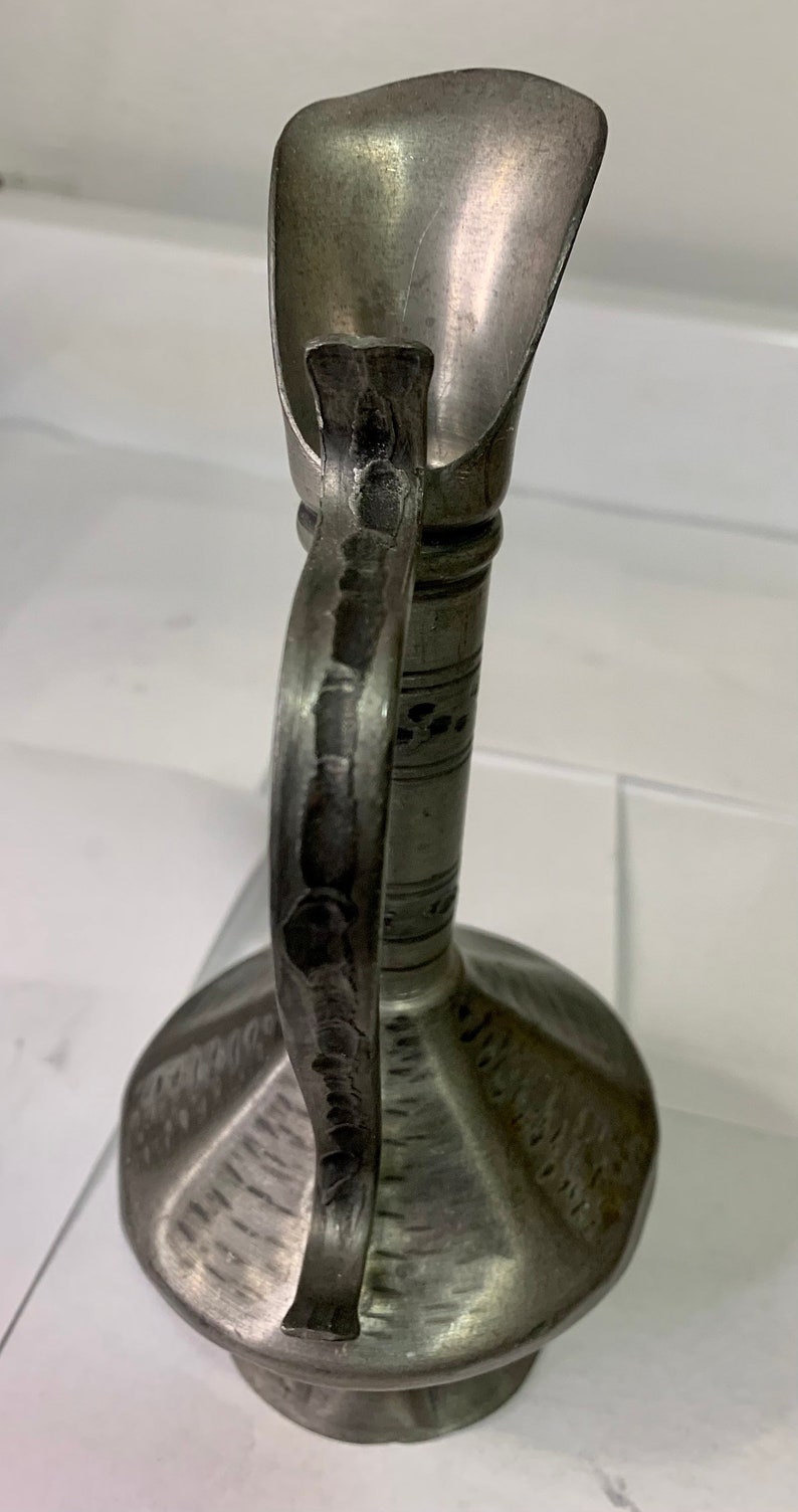 Vintage Norway Pewter Flower Vase Only 8.5tall With - Etsy