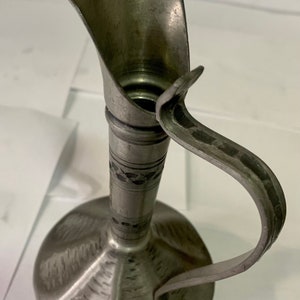 Vintage Norway Pewter Flower Vase, Only 8.5tall With Traditional ...
