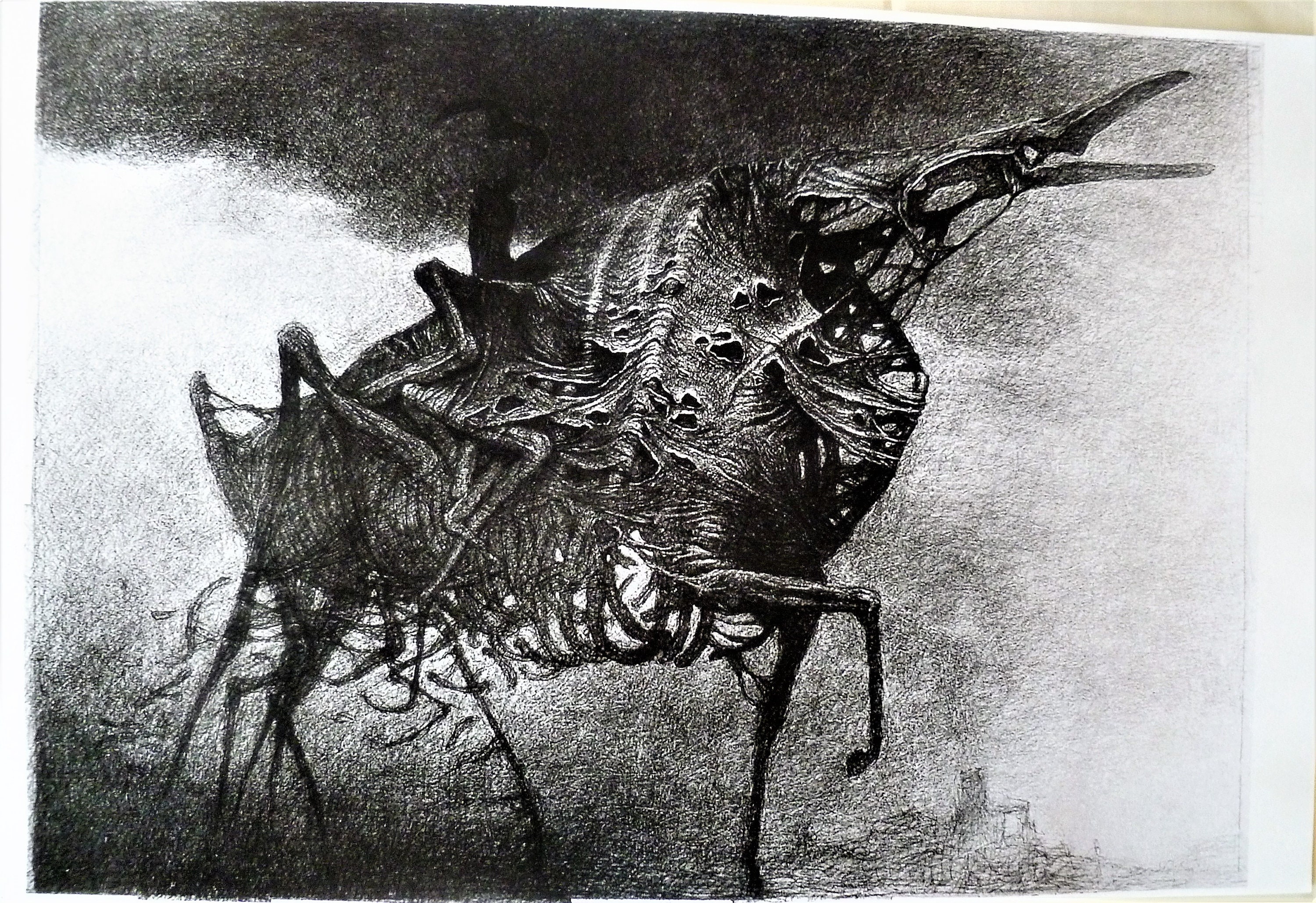 New Beksinski Very Rare reproduction of this Famous Drawing | Etsy