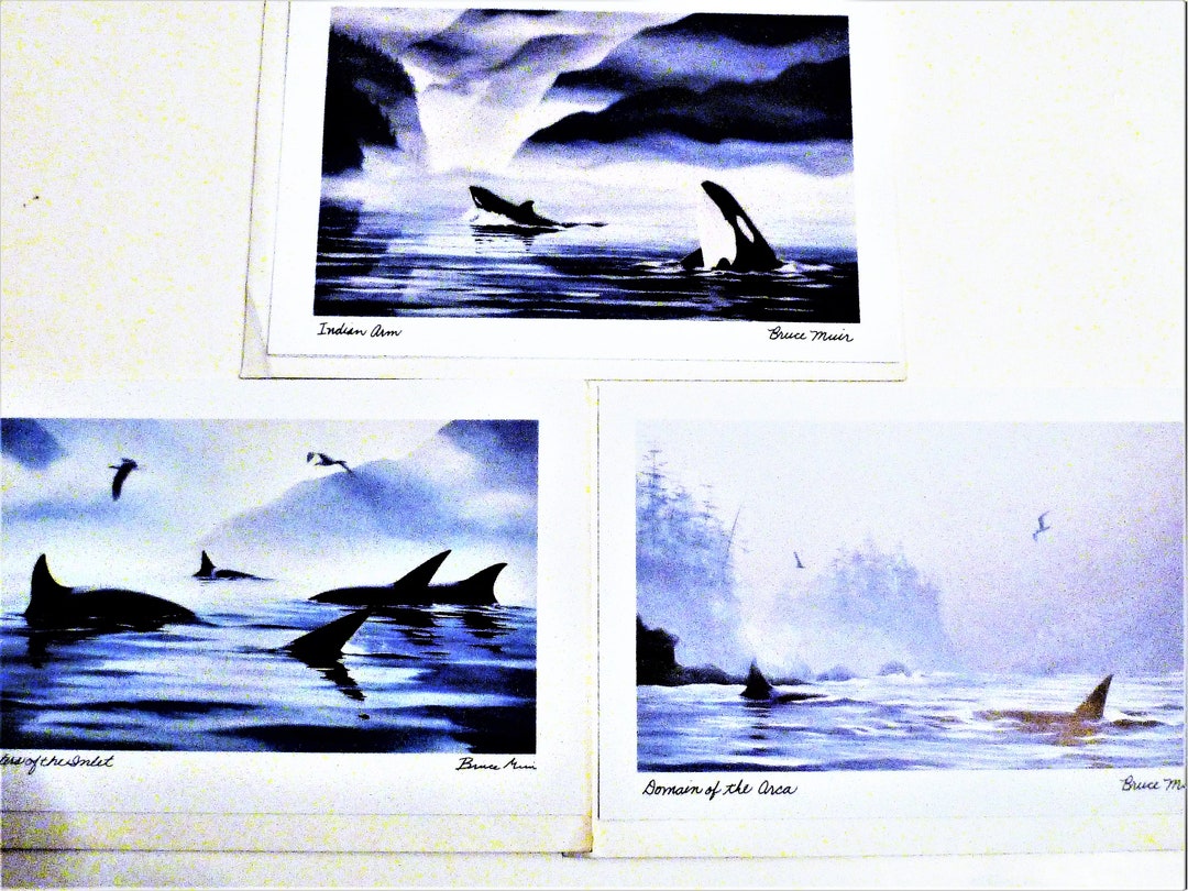 Set of 3 Color Prints of Bruce Muir From Canada Oil - Etsy