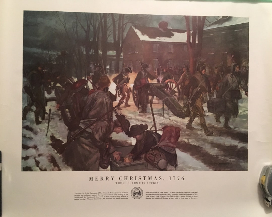 Vintage Merry Christmas 1776 the US Army in Action Series - Etsy