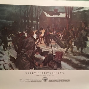 Vintage Merry Christmas 1776 the US Army in Action Series - Etsy