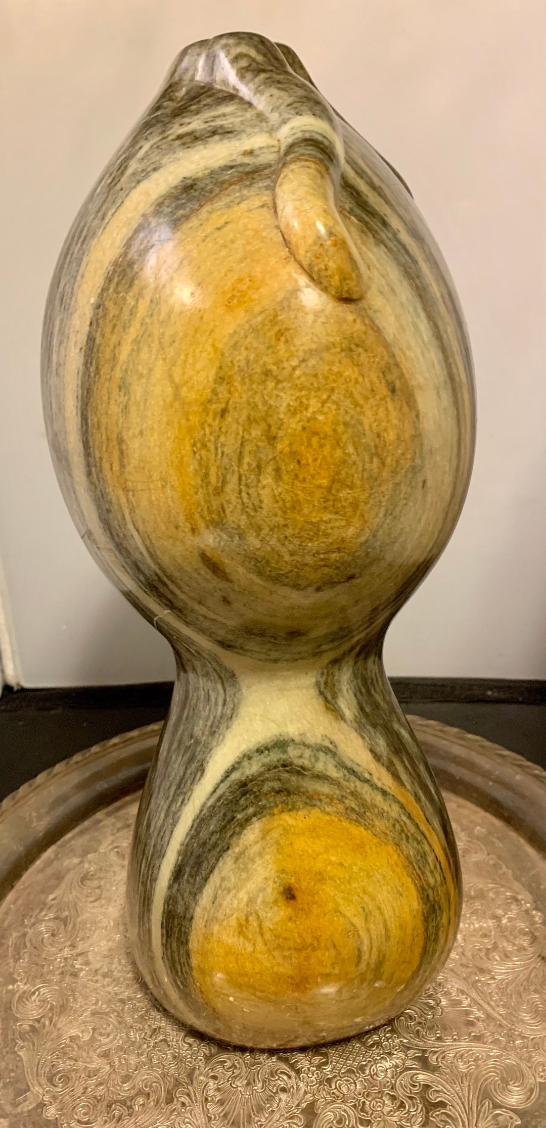 No Face Monster Bust, Incredible Soapstone Sculpture With Unusual ...