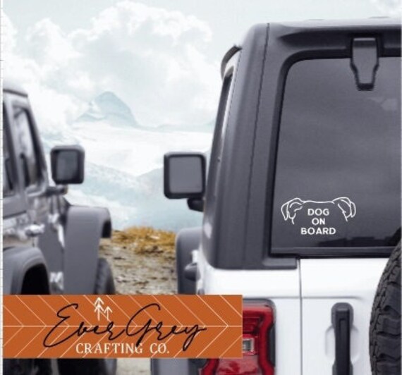 Bulldog on Board Car Decal Vinyl Decal Car Sticker Dog - Etsy