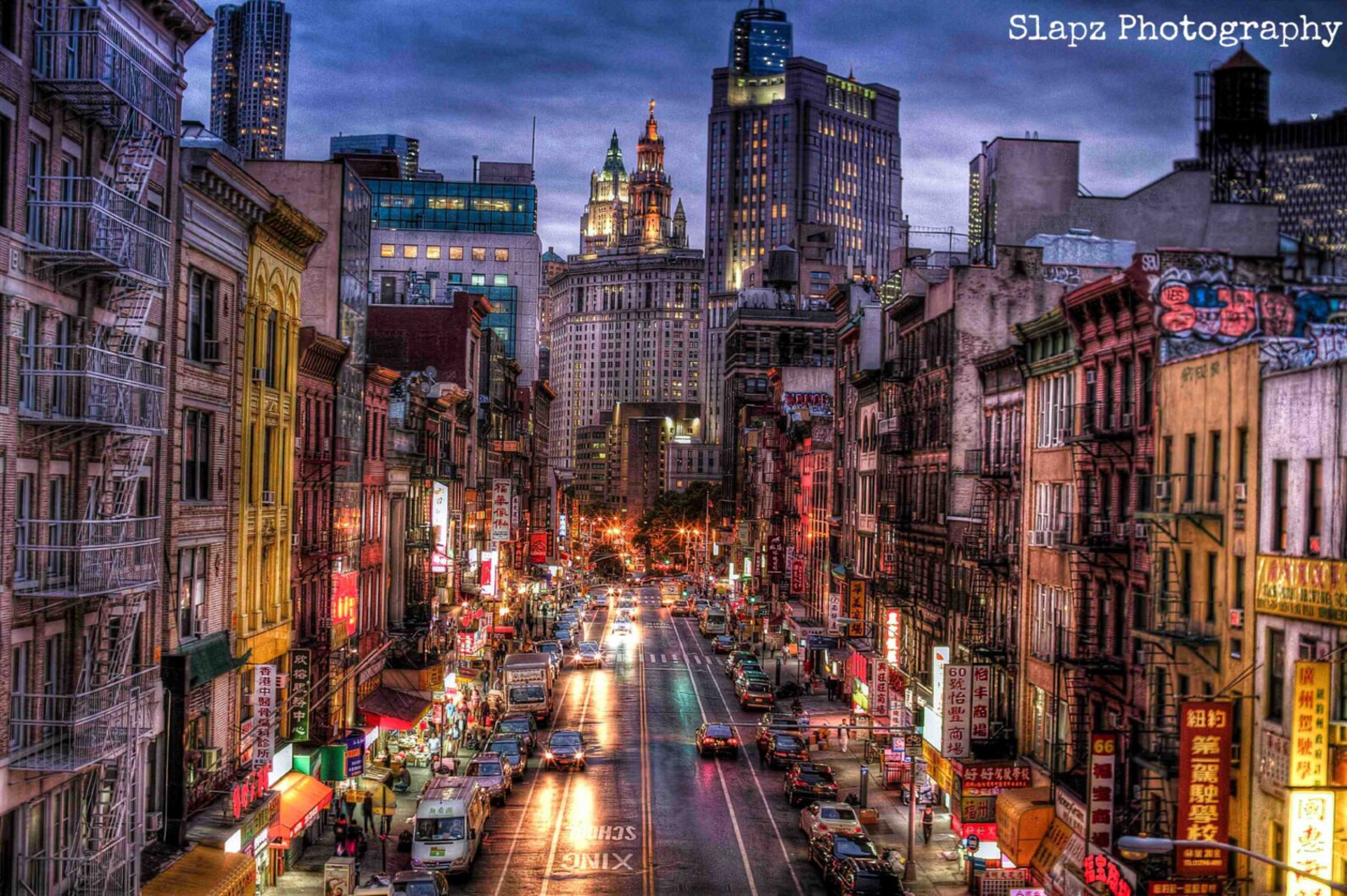 New York Photography Print Nightscape Cityscape Colorful Lights NYC ...