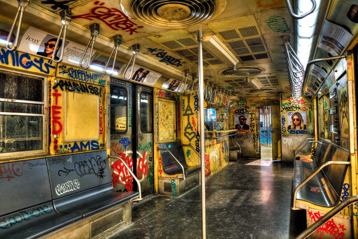 Graffiti Train Car, New York Art, Color Photography, NYC Street Art ...