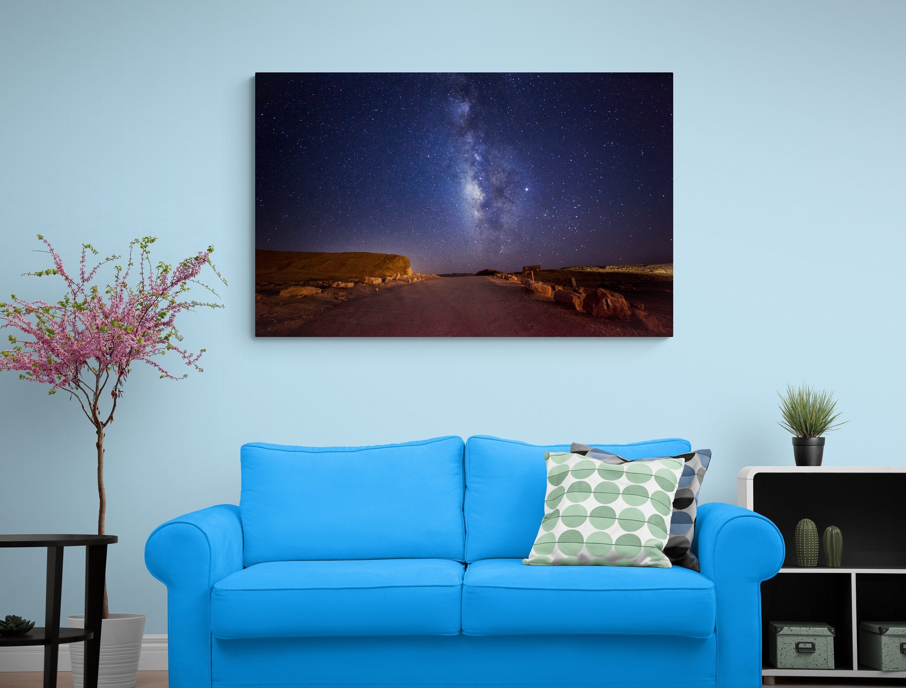 Milky Way Path Photography Print Landscape Desert - Etsy
