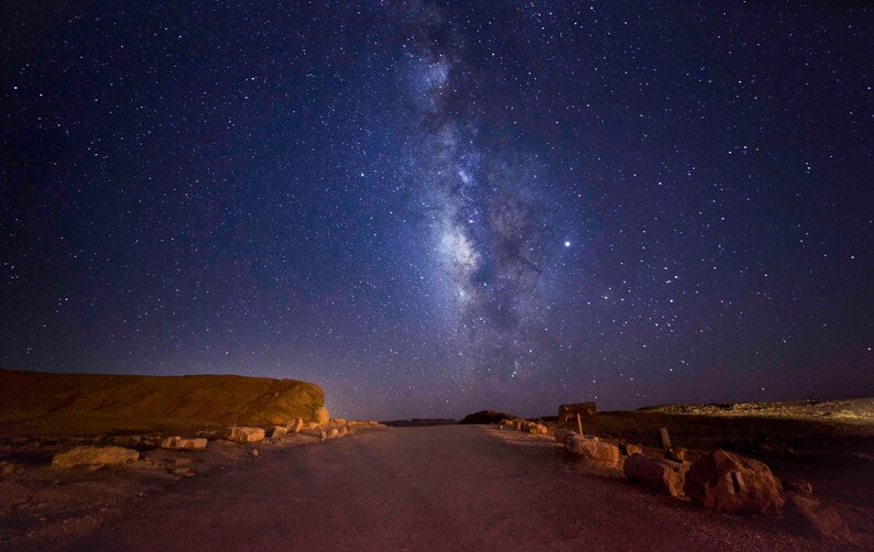 Milky Way Path, Photography Print, Landscape, Desert Contemporary Wall ...