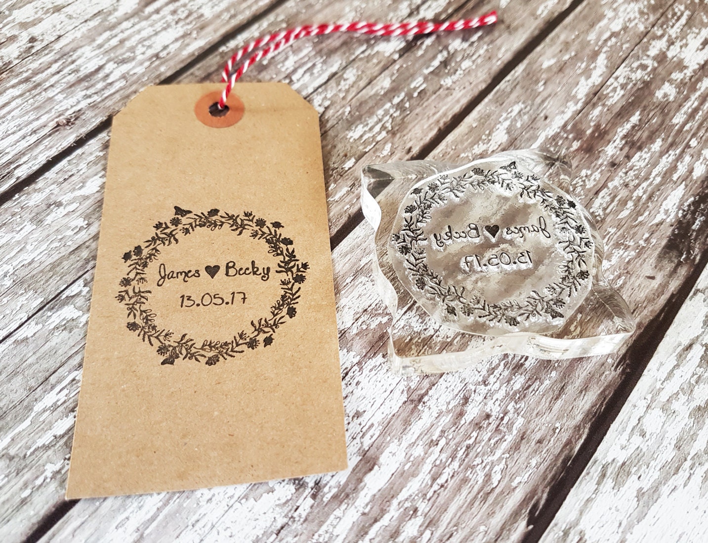 Custom Wedding Stamp/ Initials Stamp / Monogram Stamp / Save - Etsy