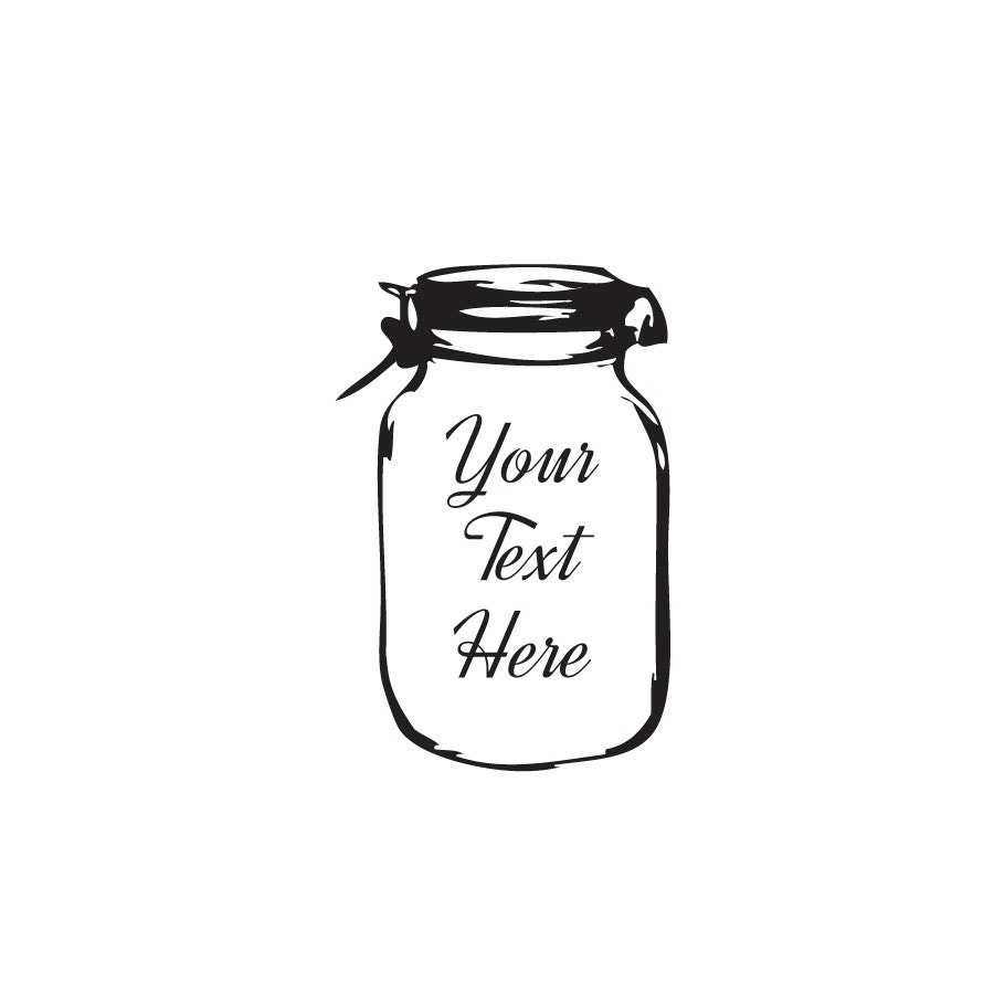 Custom Mason Jar stamp custom stamps monogrammed handmade | Etsy