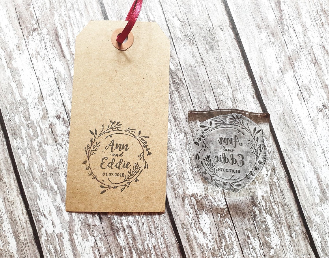 Custom Wedding Stamp / Initials Stamp / Monogram Stamp / Save - Etsy