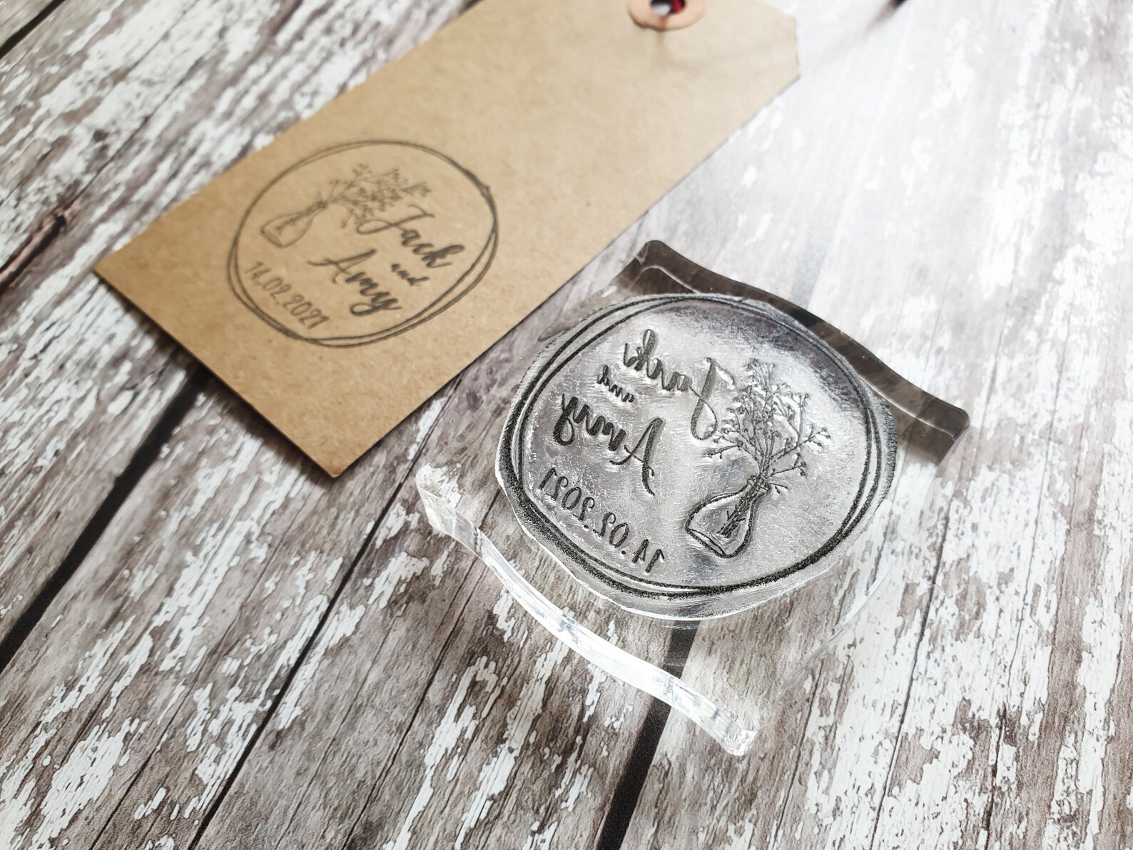 Custom Wedding Stamp / Initials Stamp / Monogram Stamp / Save - Etsy UK