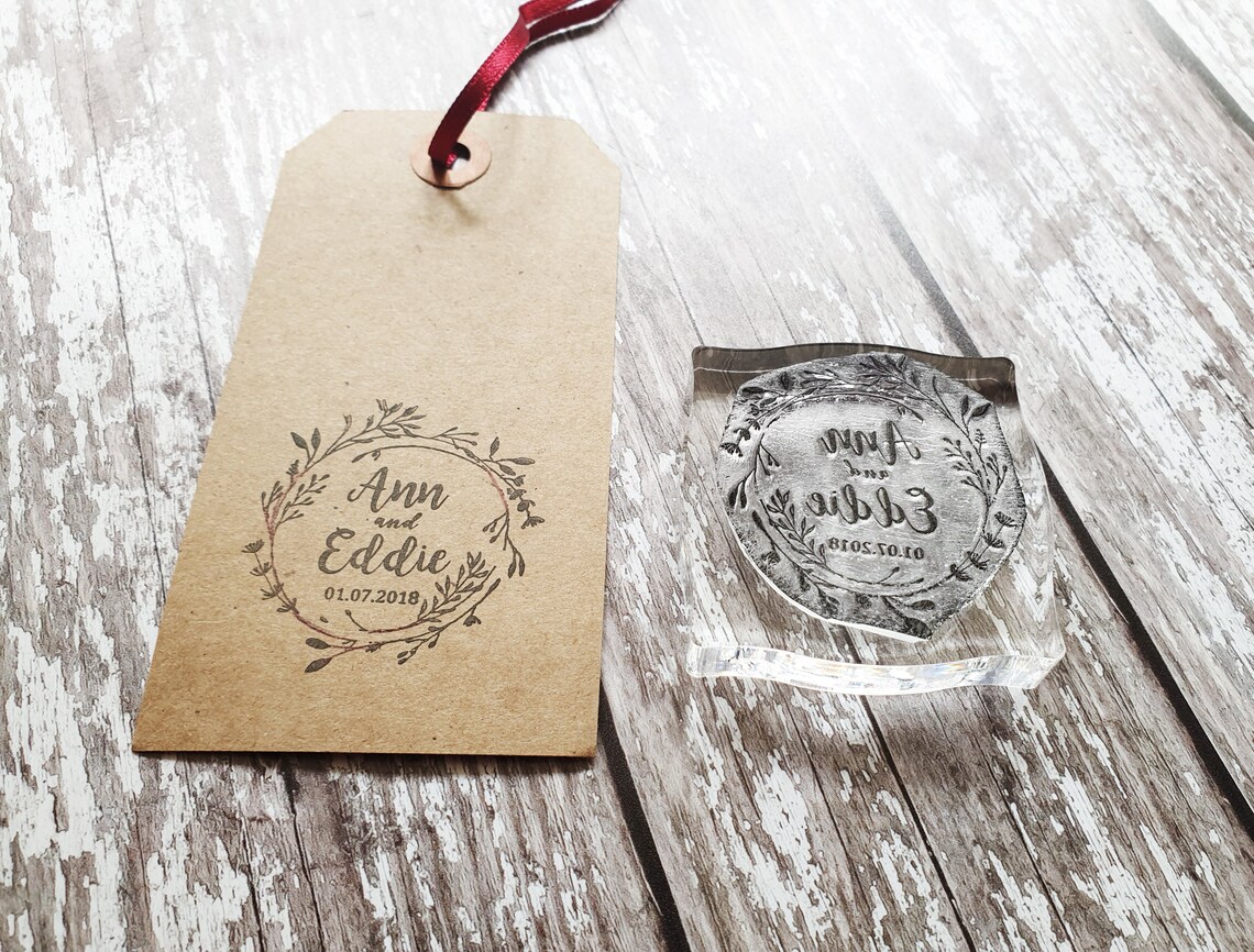 Custom Wedding Stamp / Initials Stamp / Monogram Stamp / Save - Etsy