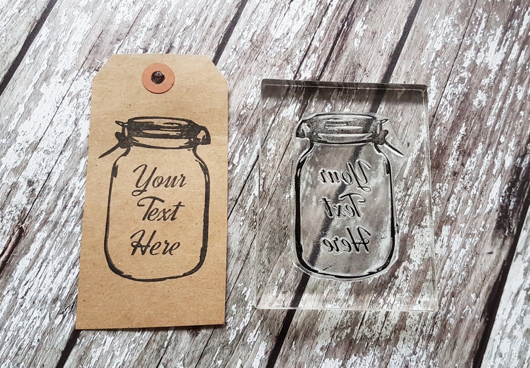 Custom Mason Jar Stamp Custom Stamps Monogrammed Handmade Gifts - Etsy UK