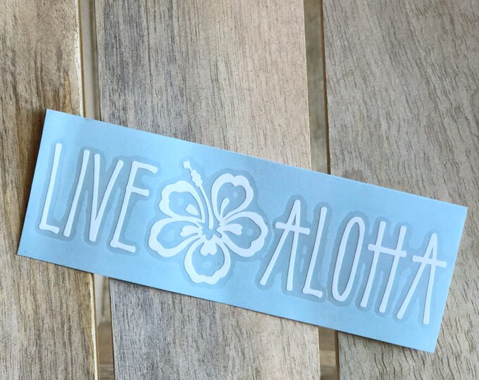 Live Aloha Decal - Etsy