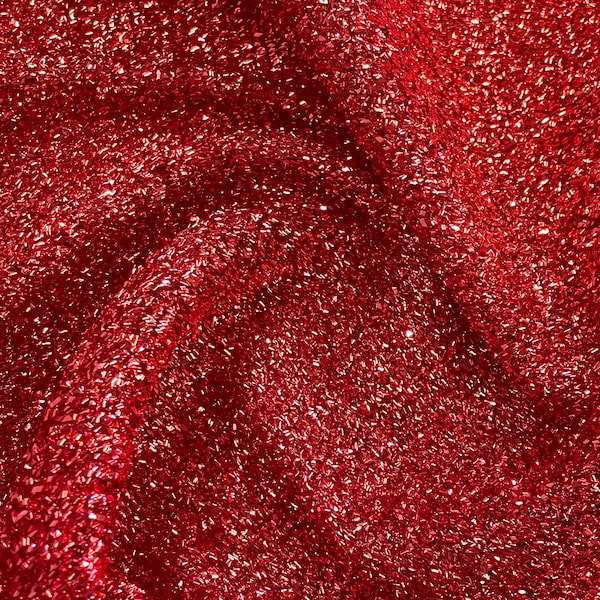 Red Shimmer Fabric - Etsy