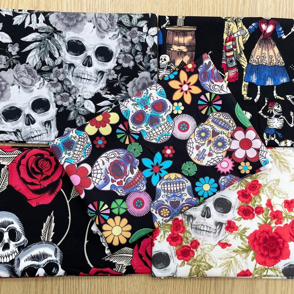 Skull Fabric - Etsy