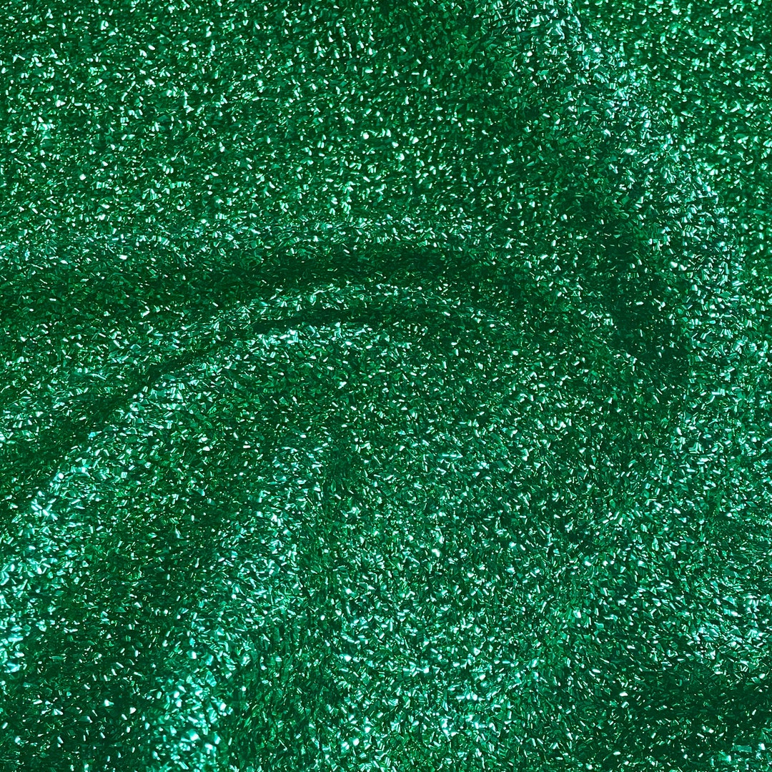 Christmas Carnival Tinsel Fabric GREEN Costume Shimmer Craft Fabric ...