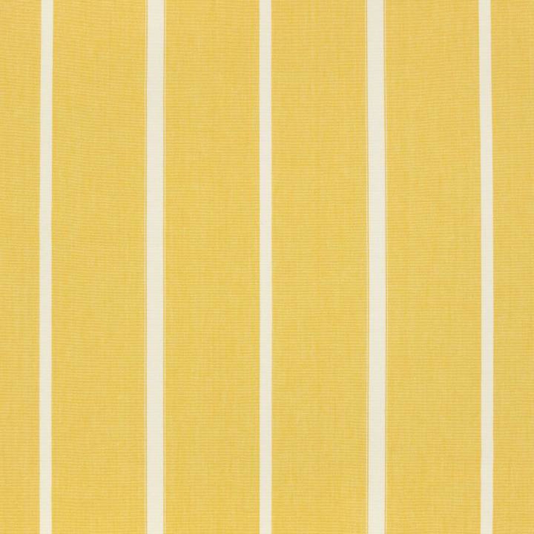 Upholstery Fabric Reno Acacia Yellow & White Ticking Stripe Cotton ...