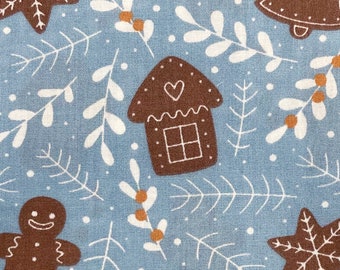 Gingerbread Christmas Fabric - Etsy