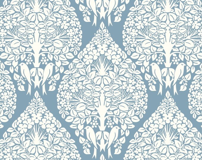 Victorian Era Floral Birds Fabric Victoria Victoria by Susan Polston ...