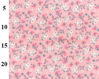Pink Print Fabric - Etsy UK