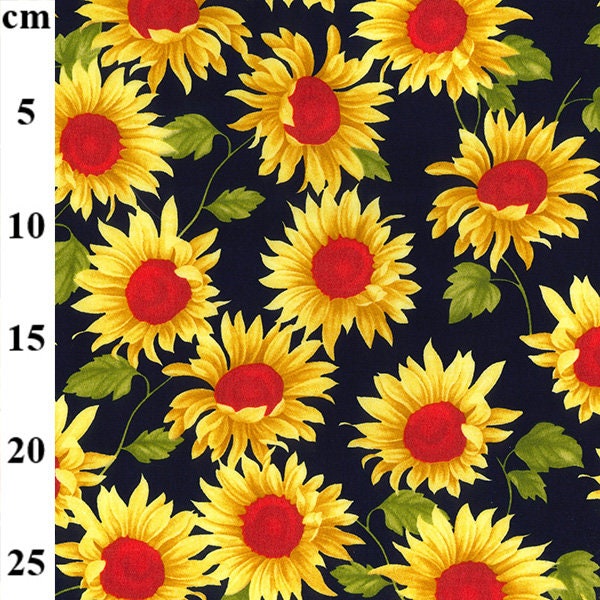 Sunflower Fabric - Etsy