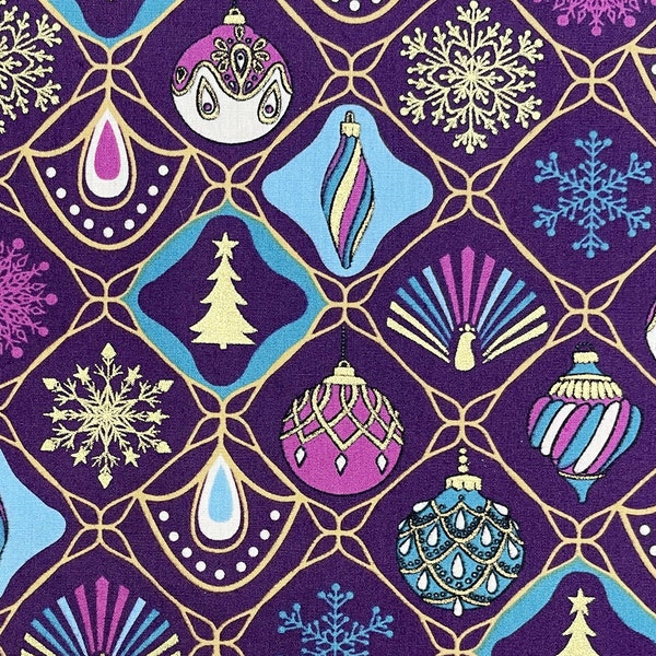 Retro Christmas Fabric - Etsy