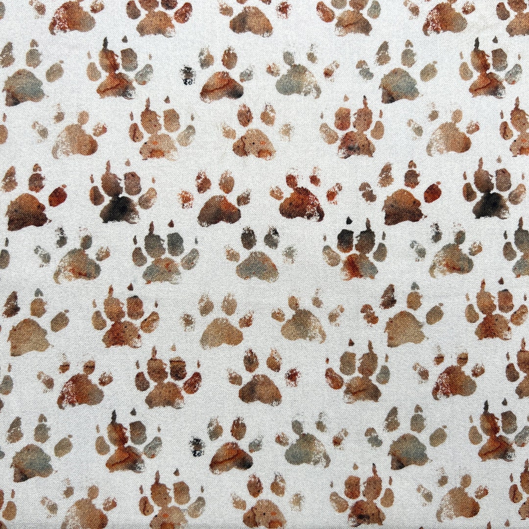 Doggy Paws Dirty Dog Paw Print chocolate Brown Animal Design Craft ...