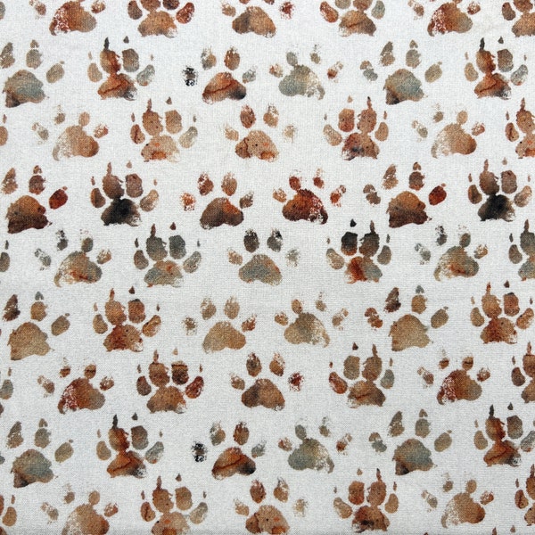 Paw Print Fabric - Etsy