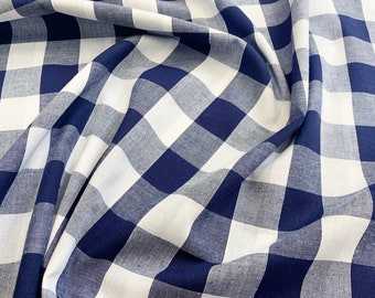Navy Blue Gingham | Etsy