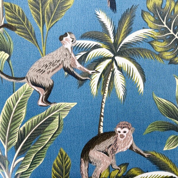 Monkey Print Fabric - Etsy