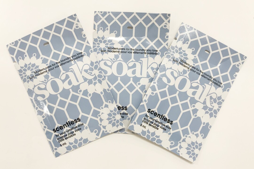 Soak Wash Single Wash Sachet X 3 Scentless - Etsy