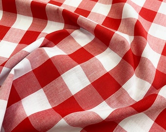 Gingham Upholstery Fabric - Etsy UK